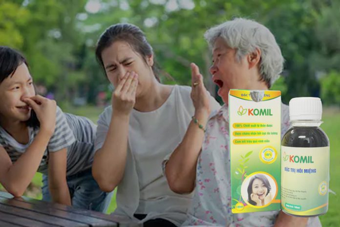 Nước trị hôi miệng Komil giá bao nhiêu? Có tốt không? Cách dùng, Review