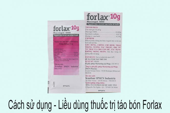 [Tìm hiểu] Thuốc Forlax có tác dụng gì? Giá bán bao nhiêu? Mua ở đâu?