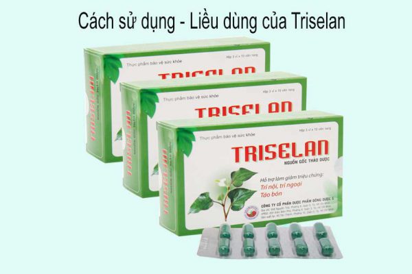 Sử dụng viên uống Triselan chữa bệnh trĩ an toàn không? Review, giá bán