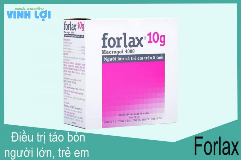 [Tìm hiểu] Thuốc Forlax có tác dụng gì? Giá bán bao nhiêu? Mua ở đâu?