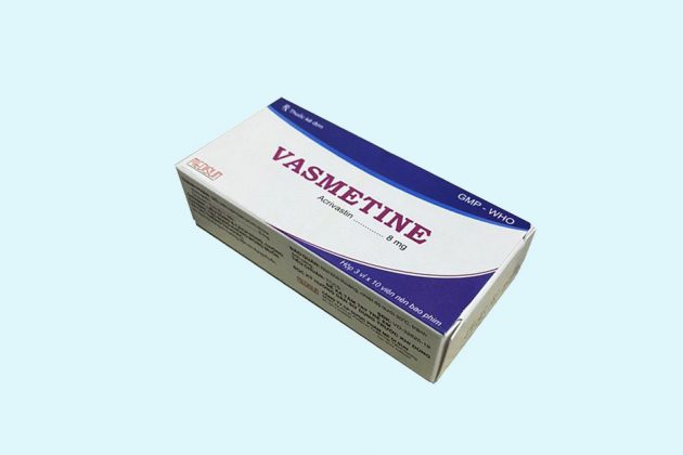 Thuốc Vasmetine 8mg là thuốc gì? Thành phần, Liều dùng, Giá bán