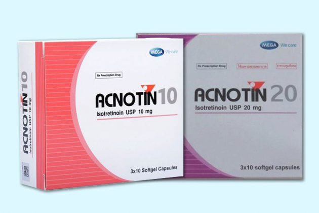 Thuốc trị mụn Acnotin 10mg, 20mg: Cách dùng, Tác dụng phụ, Giá bán