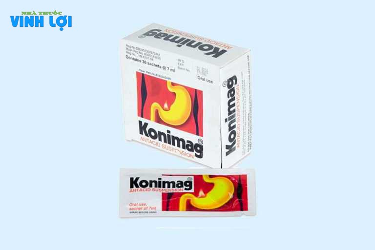 Thuốc Konimag Antacid Suspension là thuốc gì? Cách dùng, Giá bán