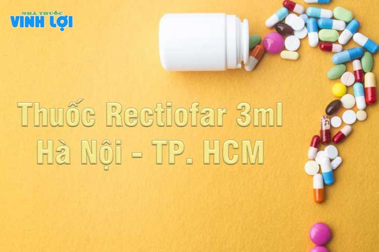Thuốc Rectiofar 3ml bơm hậu môn: Cách sử dụng, Giá bán