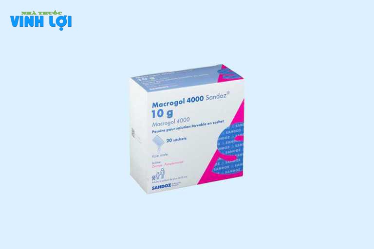 Thuốc Macrogol 4000 Sandoz 10g: Tác dụng, Liều dùng, Giá bán