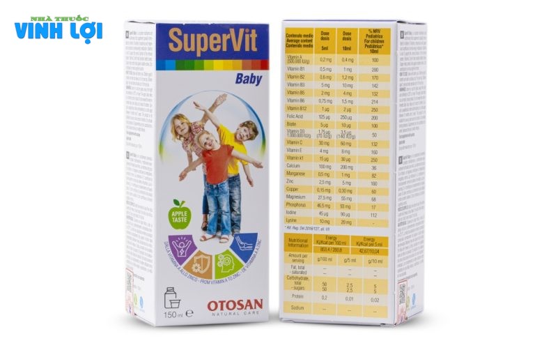 SuperVit Baby - 1 công thức, 4 tác động toàn diện cho sự phát triển của trẻ